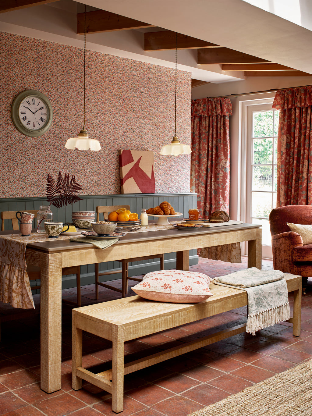 Washed Oak Braystone Dining Bench – We Interiors